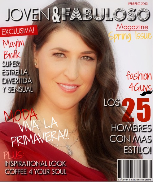 J&F Magazine: Edición Febrero 2013, Mayim Bialik