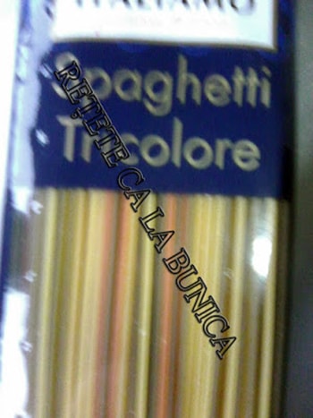 Spaghete tricolore cu sos (reteta de post) - Retete ca la bunica