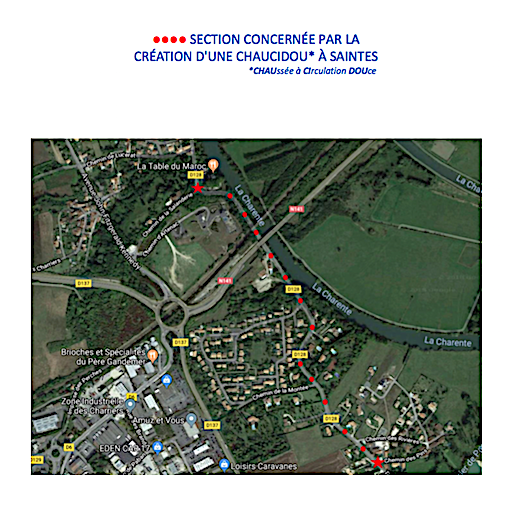 Nicole Bertin Infos: Saintes : création d'une CHAUCIDOU (CHAUssée pour ...