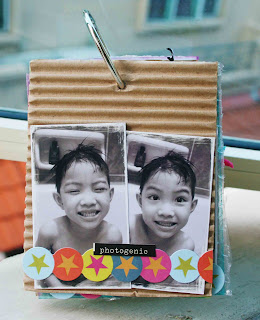 Do More With Less: How to make a mini album using packaging materials.