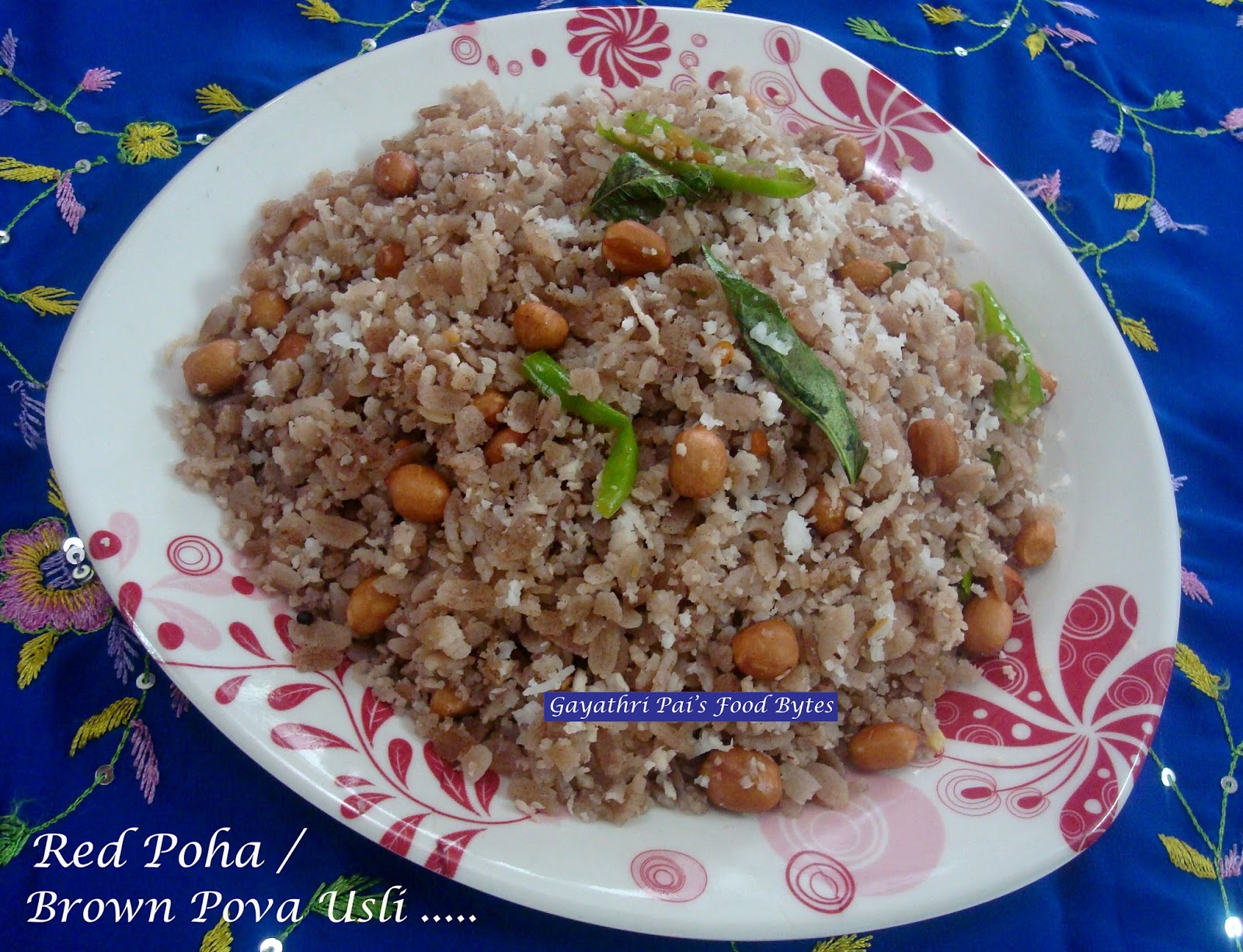 Gayathri Pai's Food Bytes: Red / Brown Pova Usli.