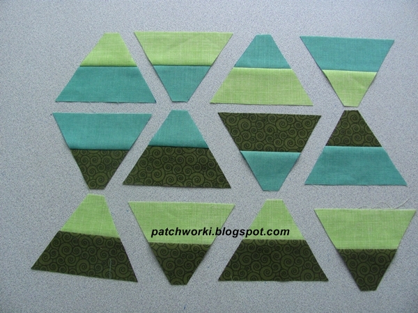 Patchworkowe wariacje: Patchwork 3D – Honeycomb Waffle - tutorial