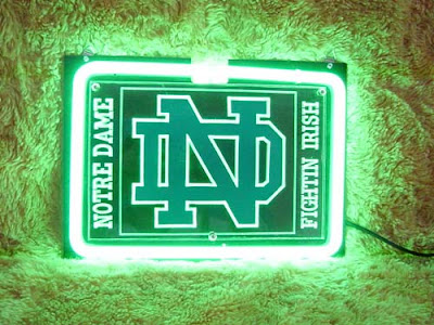 Wiki Neon Sign Blog: NCAA ND NOTRE DAME FIGHTING IRISH COLLEGE BEER BAR ...