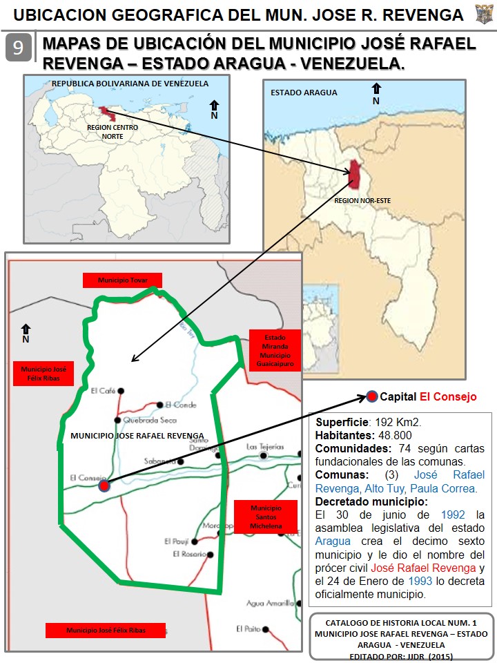 MAPA DEL MUNICIPIO JOSÉ RAFAEL REVENGA - ESTADO ARAGUA - VENEZUELA ...
