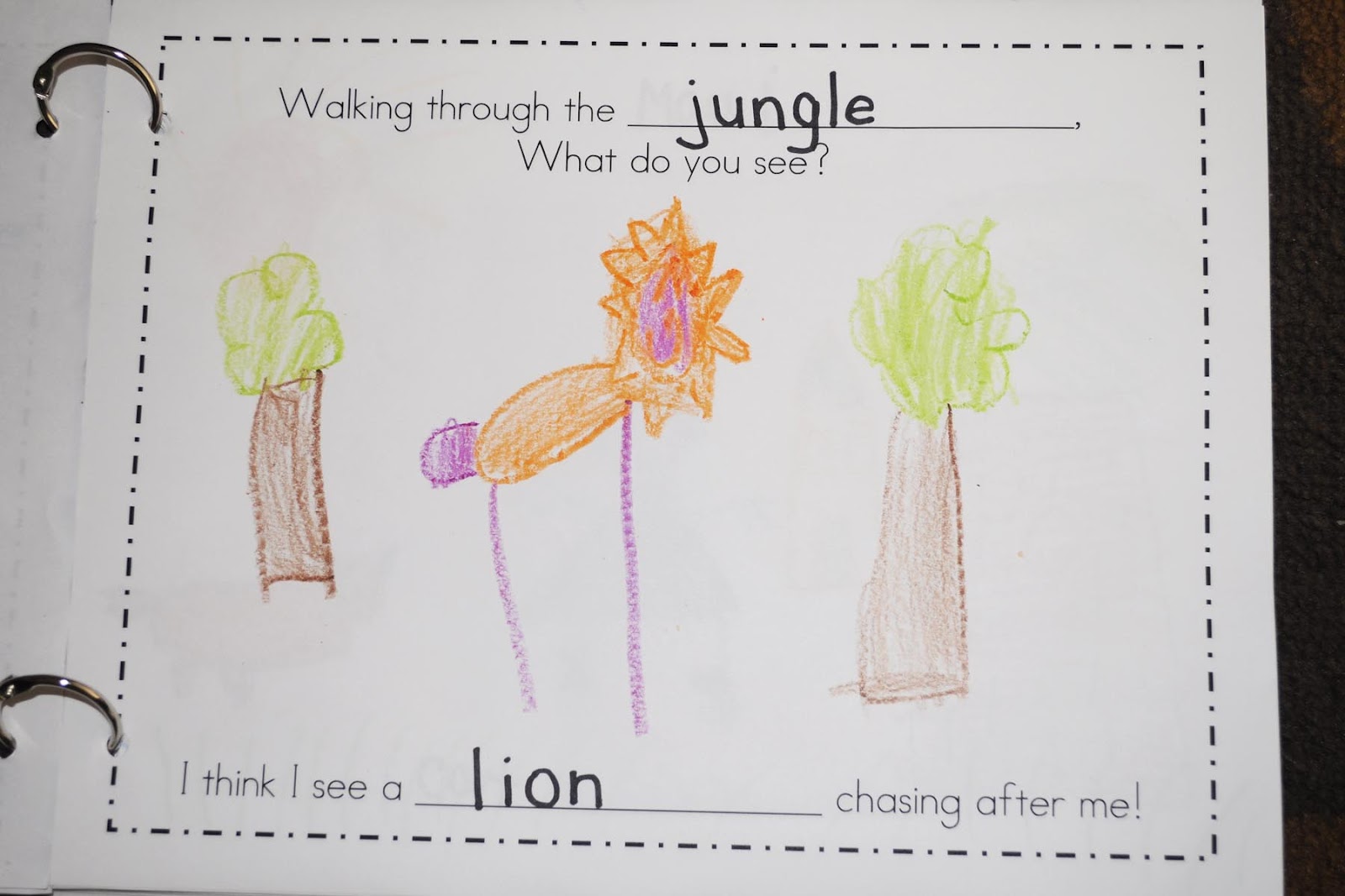 Mrs. Ricca's Kindergarten: Walking through the Jungle