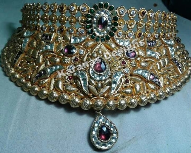 Karanas Designs: LATEST BRIDAL NECKLACE DESIGN | GOLD JEWELLERY ...
