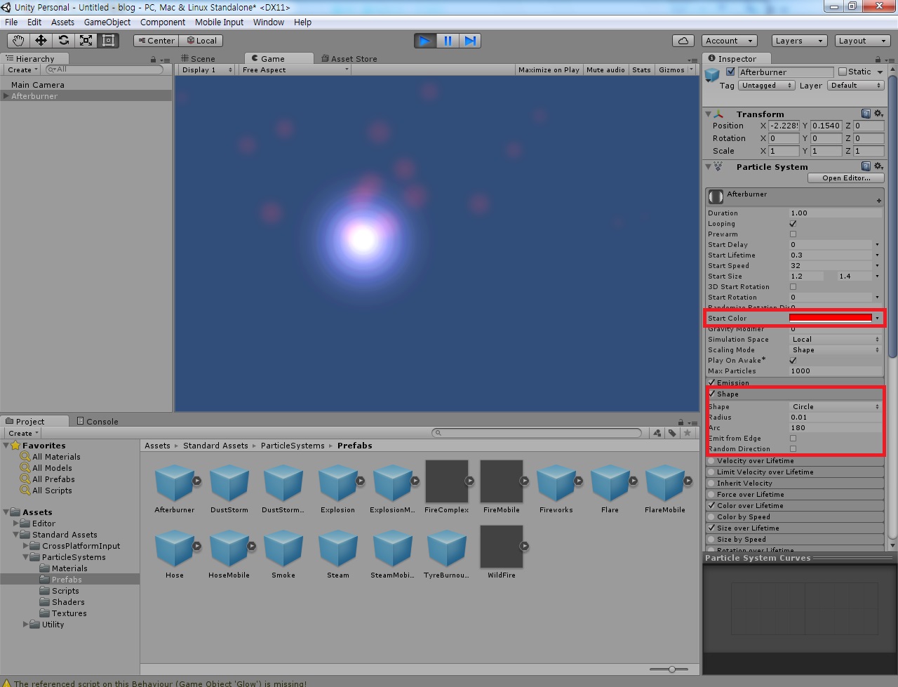 YAMIYAMI: Unity Particle System 이용하기