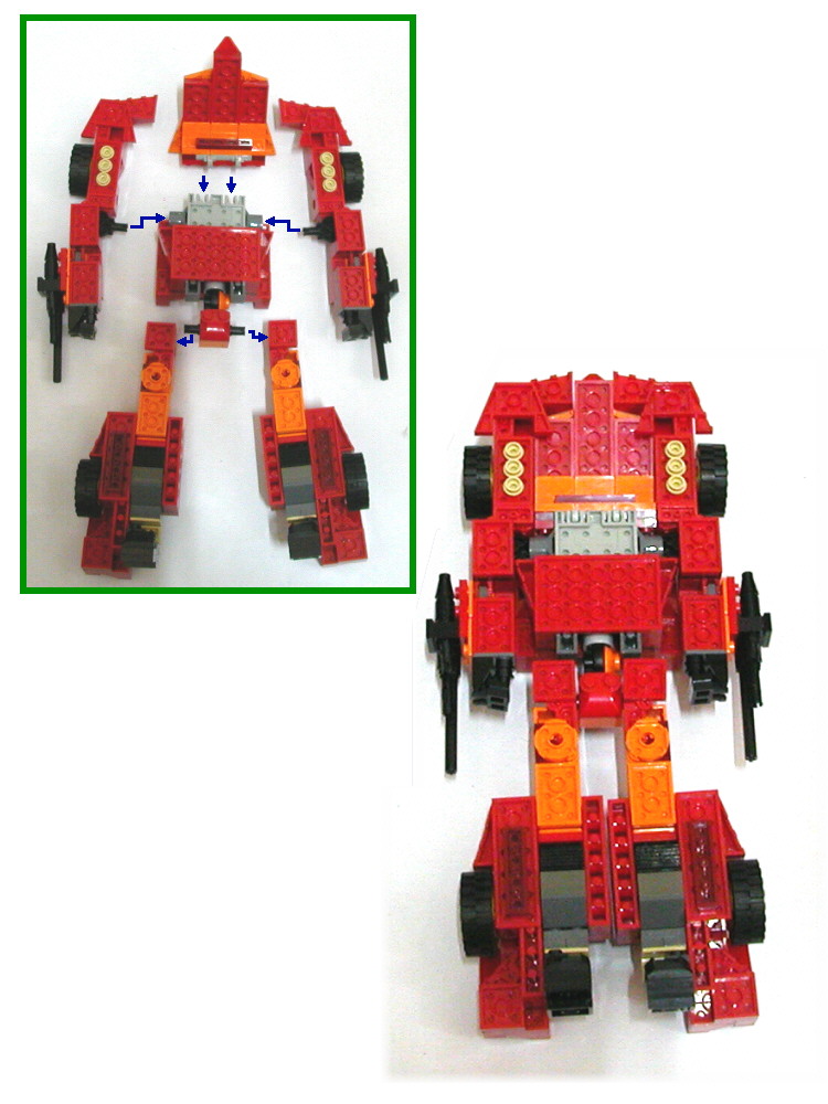 Alanyuppie's LEGO Transformers: Instructions for LEGO Neo Hot Rod
