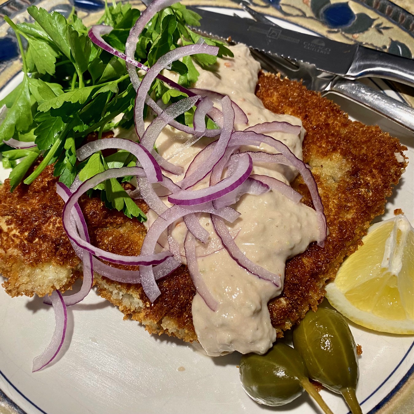Dishes with My Dish: Crispy pork cutlets with tonnato sauce