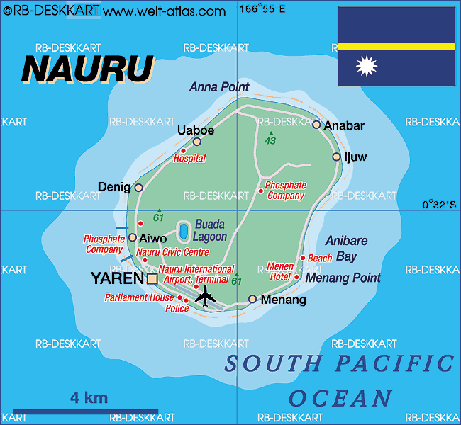 Nauru | Mapas Geográficos de Nauru