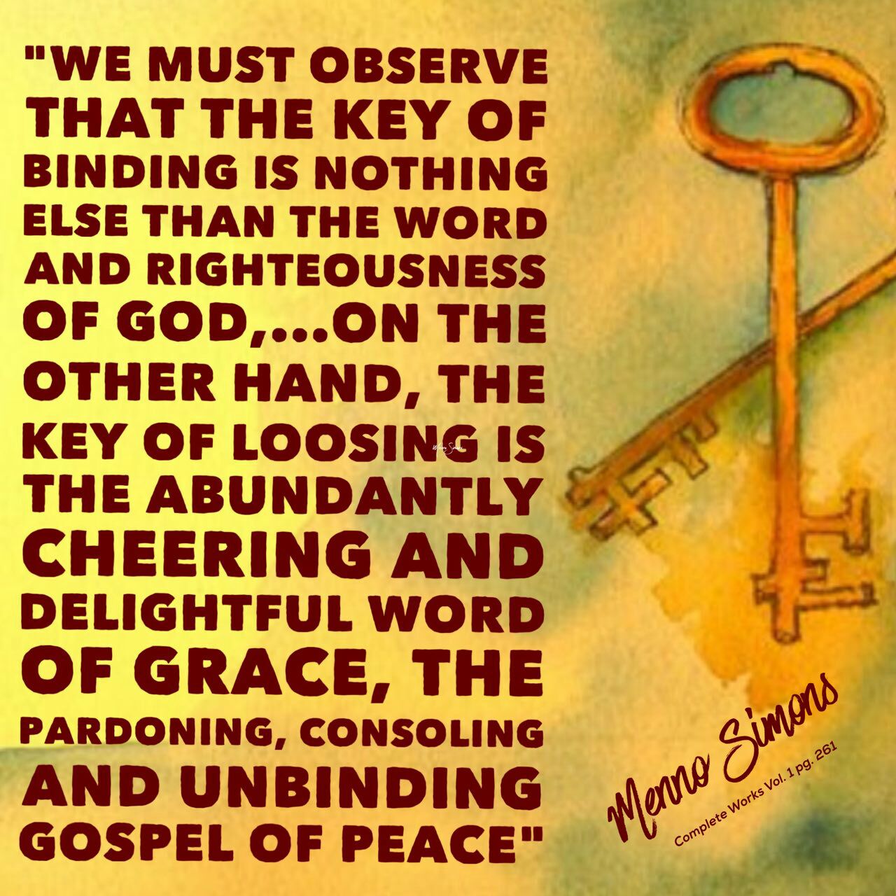 Operation Noah's Ark: Quotes from Anabaptist Forefathers: Menno Simons ...
