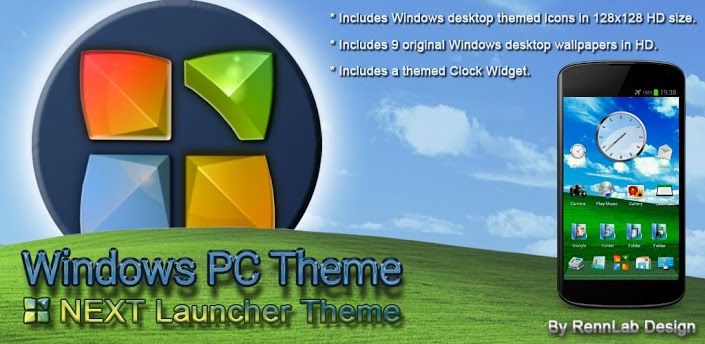 Launchers y Wallpapers: Next Launcher Windows PC Theme v1.4
