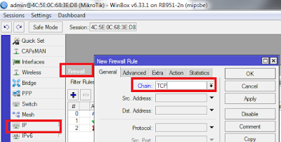Setting FIrewall di Mikrotik (WINBOX) ~ Faizal.Tech