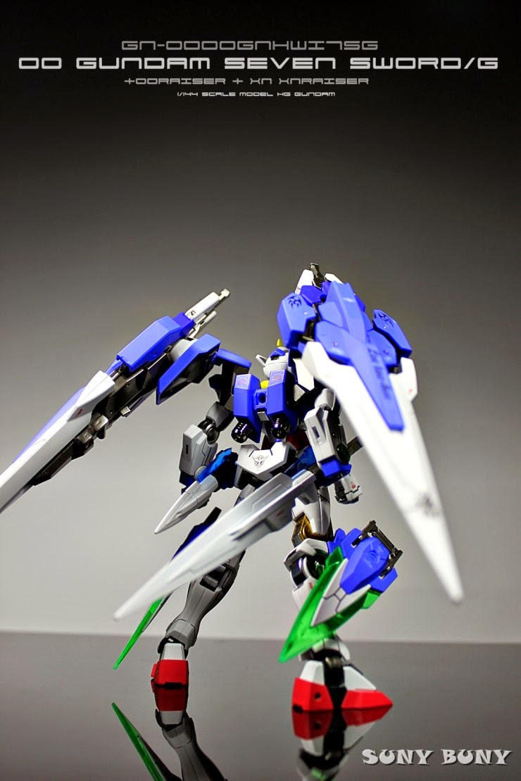 HG 1/144 Seven Sword/ G + 00 Raiser + XN "Perfect Raiser" Custom Build