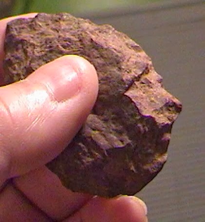Archaeology of Portable Rock Art: Texas flint with two facial profiles ...