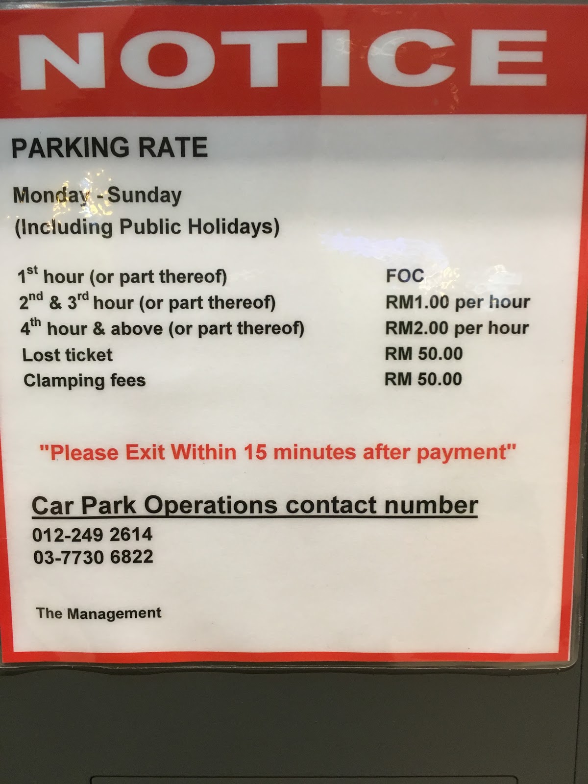 Kuala Lumpur Parking: Starling Mall Damansara Uptown Parking Rate