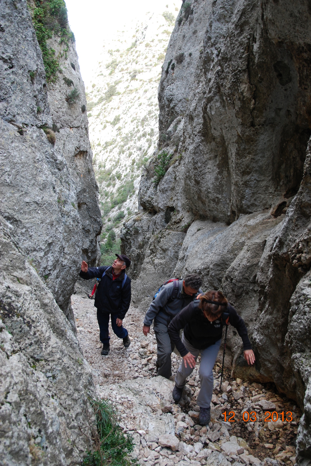 lesdanjean: Gorge de Badarel rochers de Baude 12 mars 2013