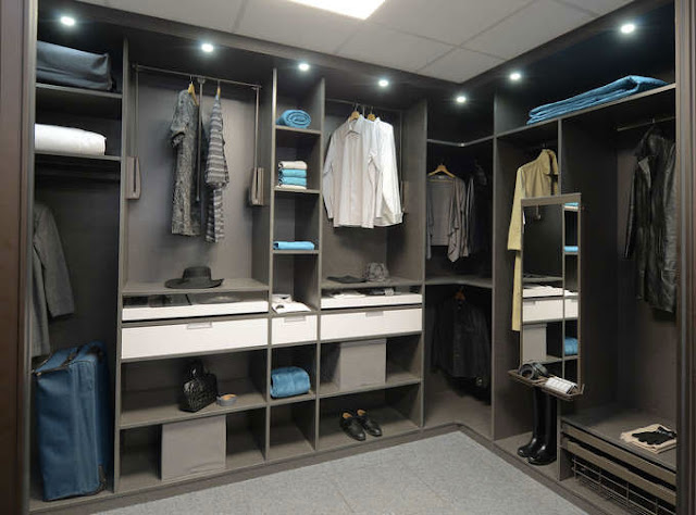 13 ideas for placing a dressing room for men in a room - Lady's Houses