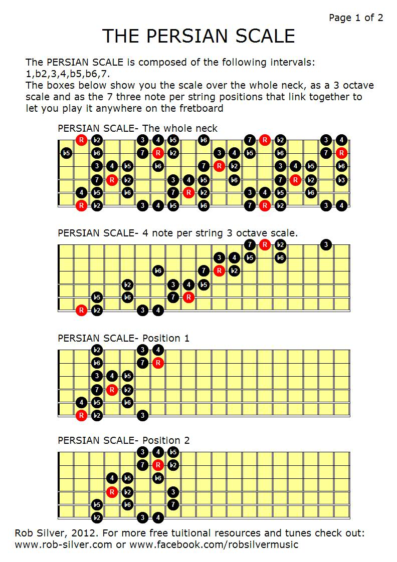 ROB SILVER: THE PERSIAN SCALE