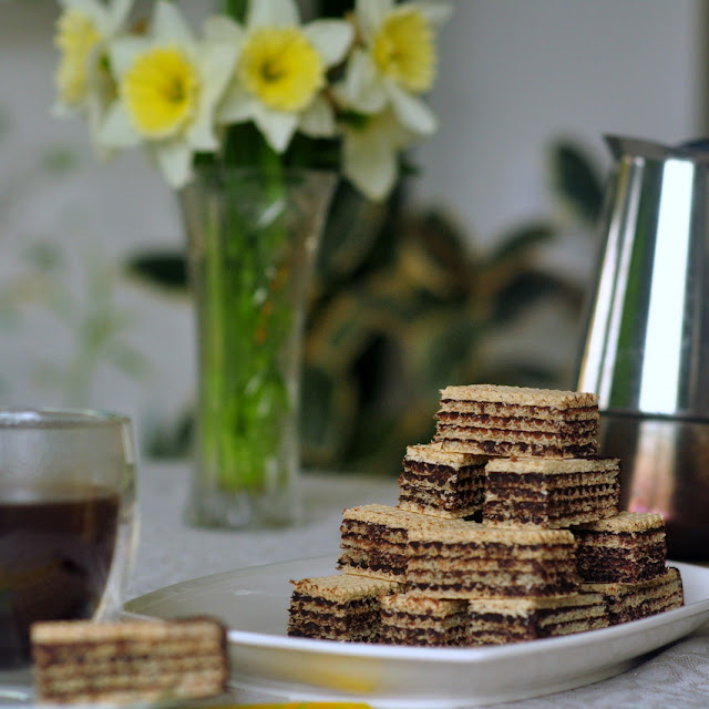 Širšių lizdas: Nekeptas vaflių tortas arba vaflinis tinginys