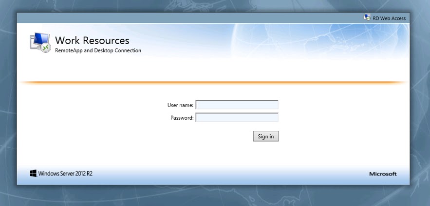 Miscellaneous Projects: Branding Microsoft Remote Desktop Web Access ...