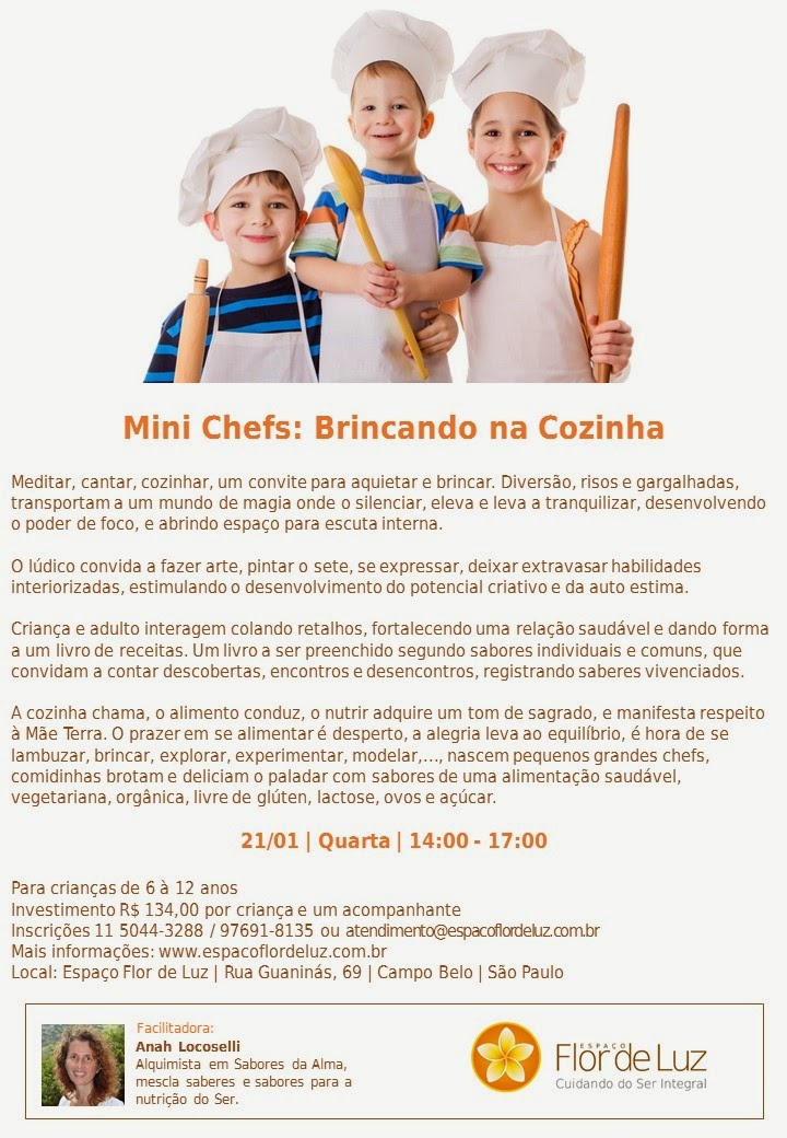 Alimentação Integrativa - Receitas para Viver Bem: MINI CHEFS ...
