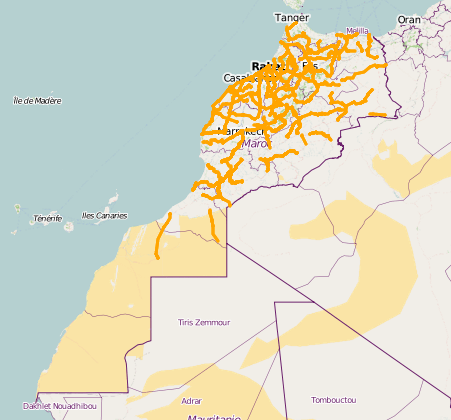 Routes Régionales - Maroc Maps