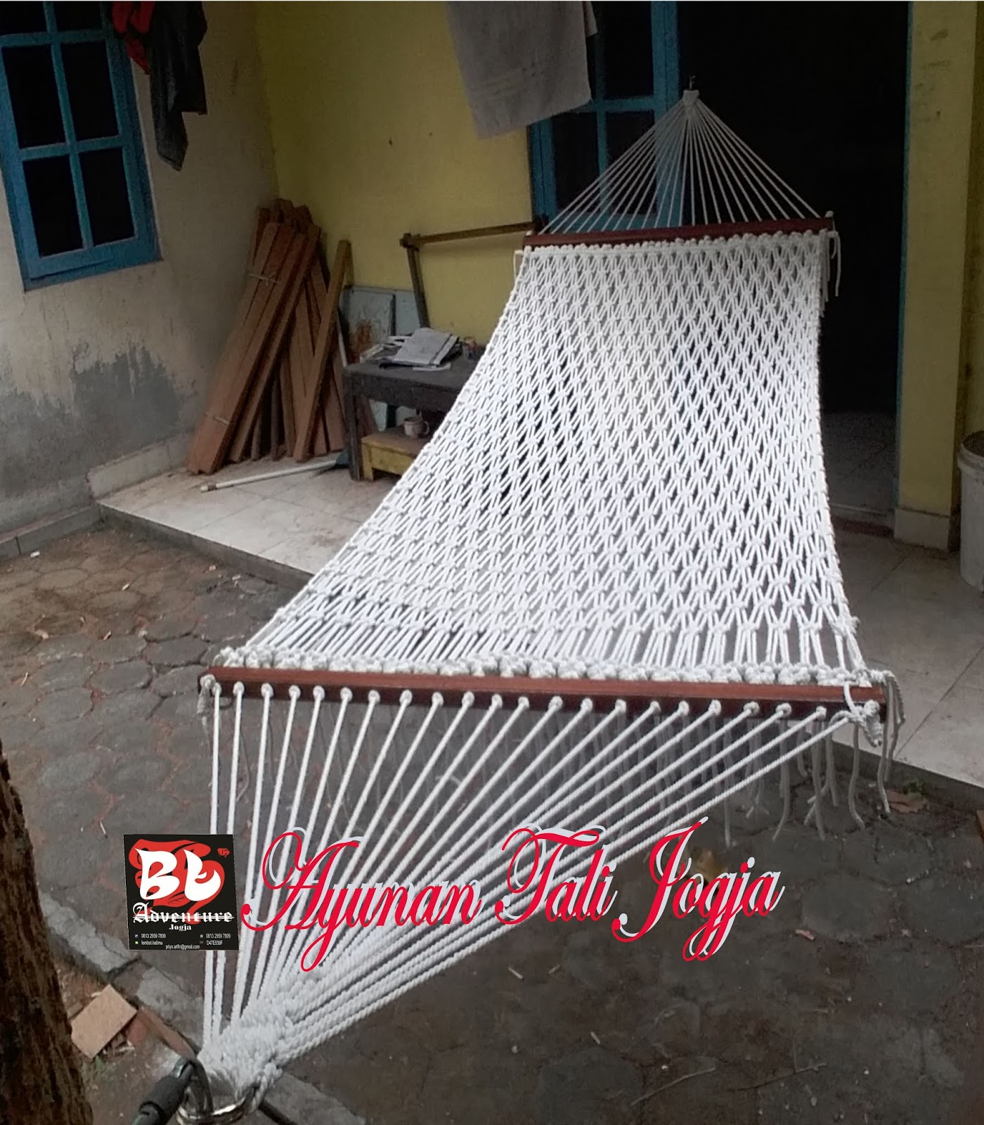 hammock jaring jogja / tempat tidur gantung: AYUNAN TALI JOGJA MT3