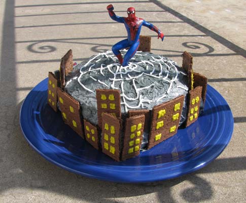 Cookie Art: Spider Man Birthday Cake