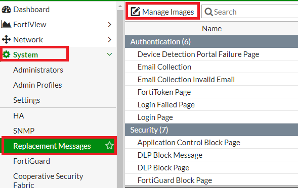 Forti LAB: Fortigate - Login page customizing