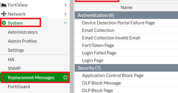 Forti LAB: Fortigate - Login page customizing