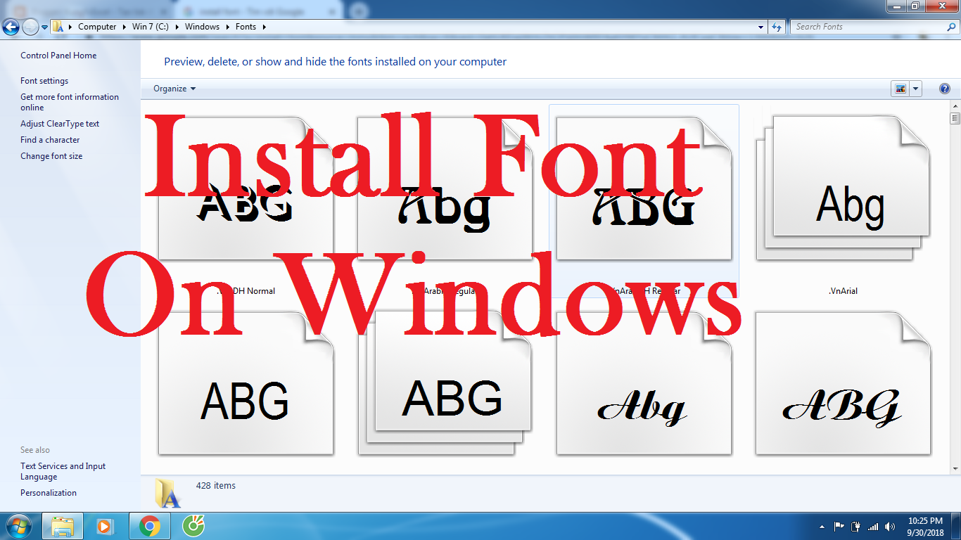 Cài đặt Font chữ trên Windows cho tất cả máy tính - Programming Tips ...