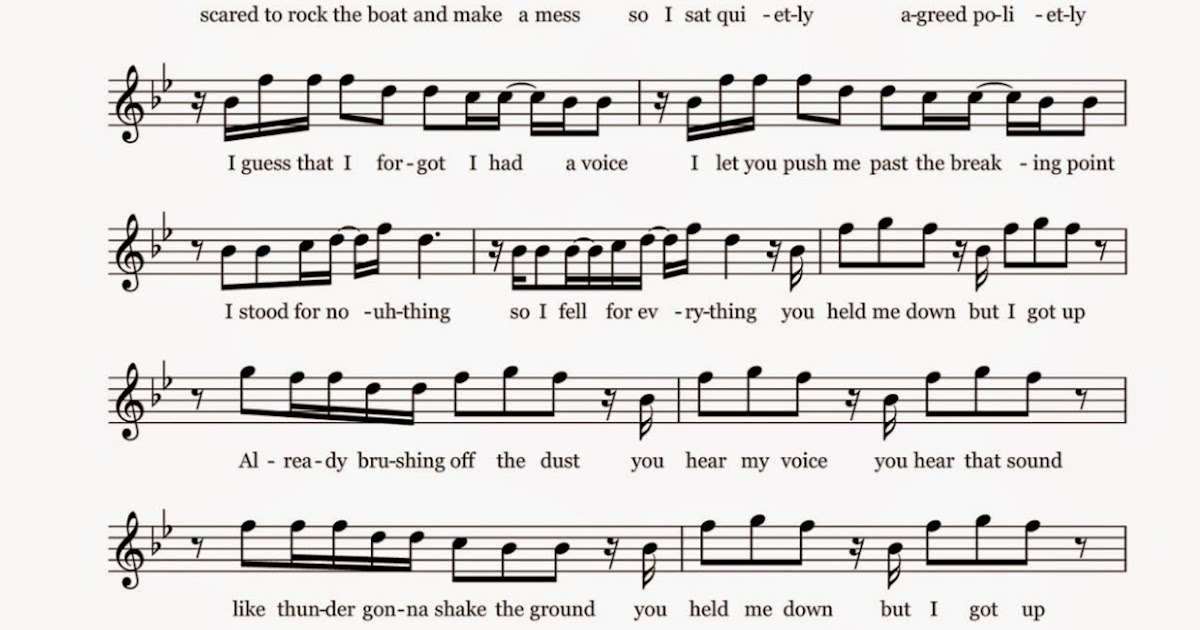 Flute Sheet Music: Roar - Sheet Music