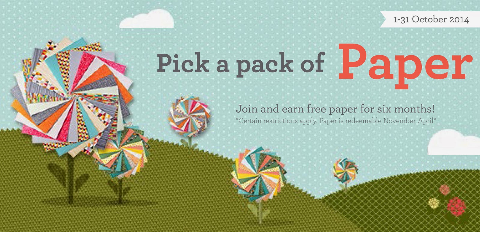 colour me happy: Pick a paper - free paper for 6 months