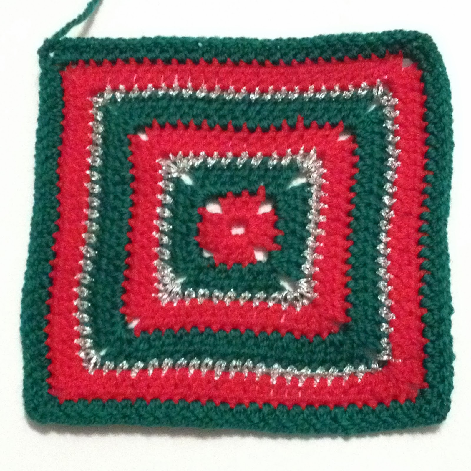 365 Granny Squares Project: Happy Christmas.......