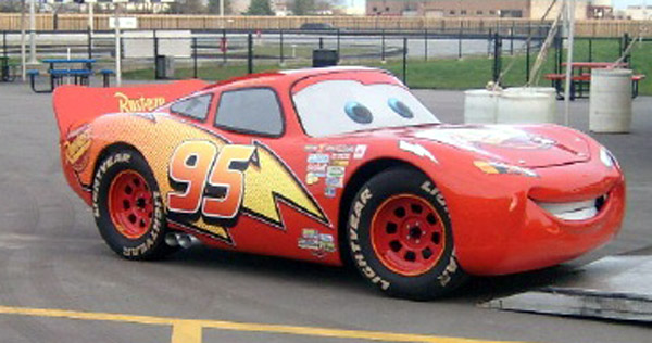 Just A Car Guy: New Lightning McQueen vs the old one that toured a ...