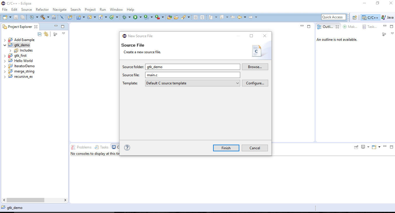 Gtk - How to Configure GTK+ Library in Eclipse | KnowledgeHubKH