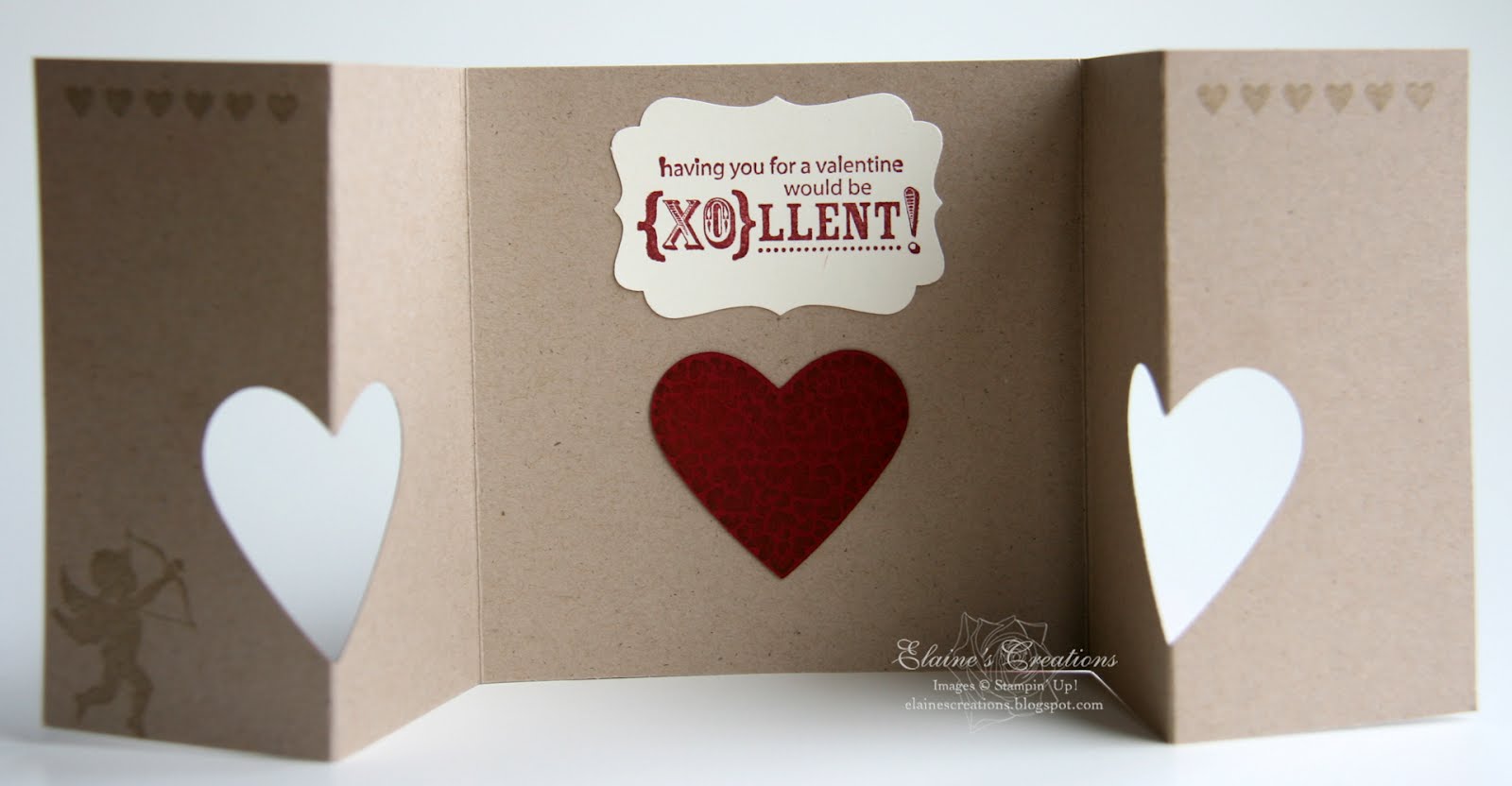 Elaine's Creations: Heart Fold Card