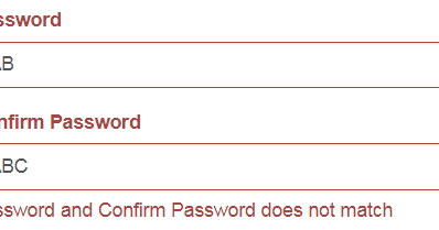 Sql server, .net and c# video tutorial: Angular password and confirm password validation