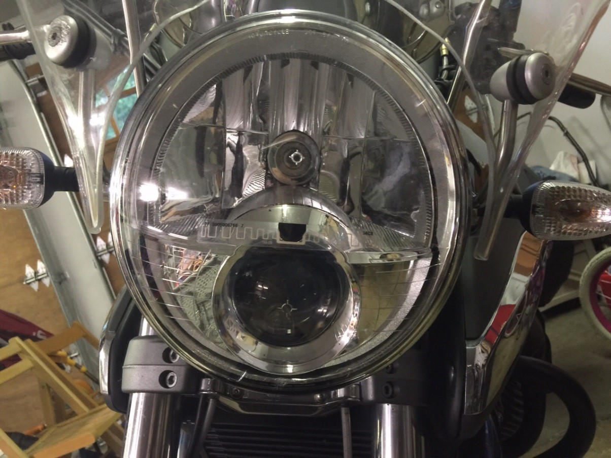 Toll pass tag mounting on bike (Georgia Peach Pass) headlight ...