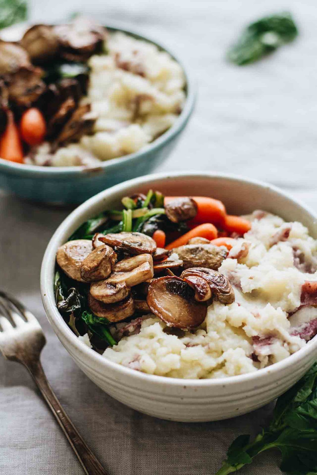 VEGAN LOADED MASHED POTATO BOWLS | FOOD AND DRINK