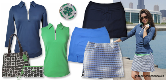 The Fashion-Caddy™ Blog: Golf Style: Blue, Green & Diamonds