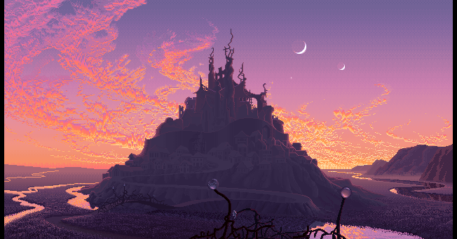 Pixels Mil: Parajes pixelados de ensueño con Canvas Cycle