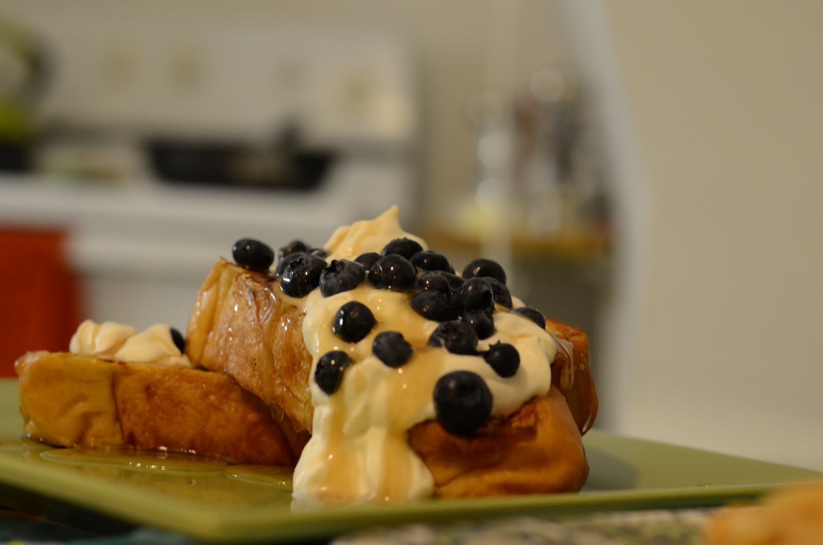 purée & sauté: Blueberry Almond French Toast