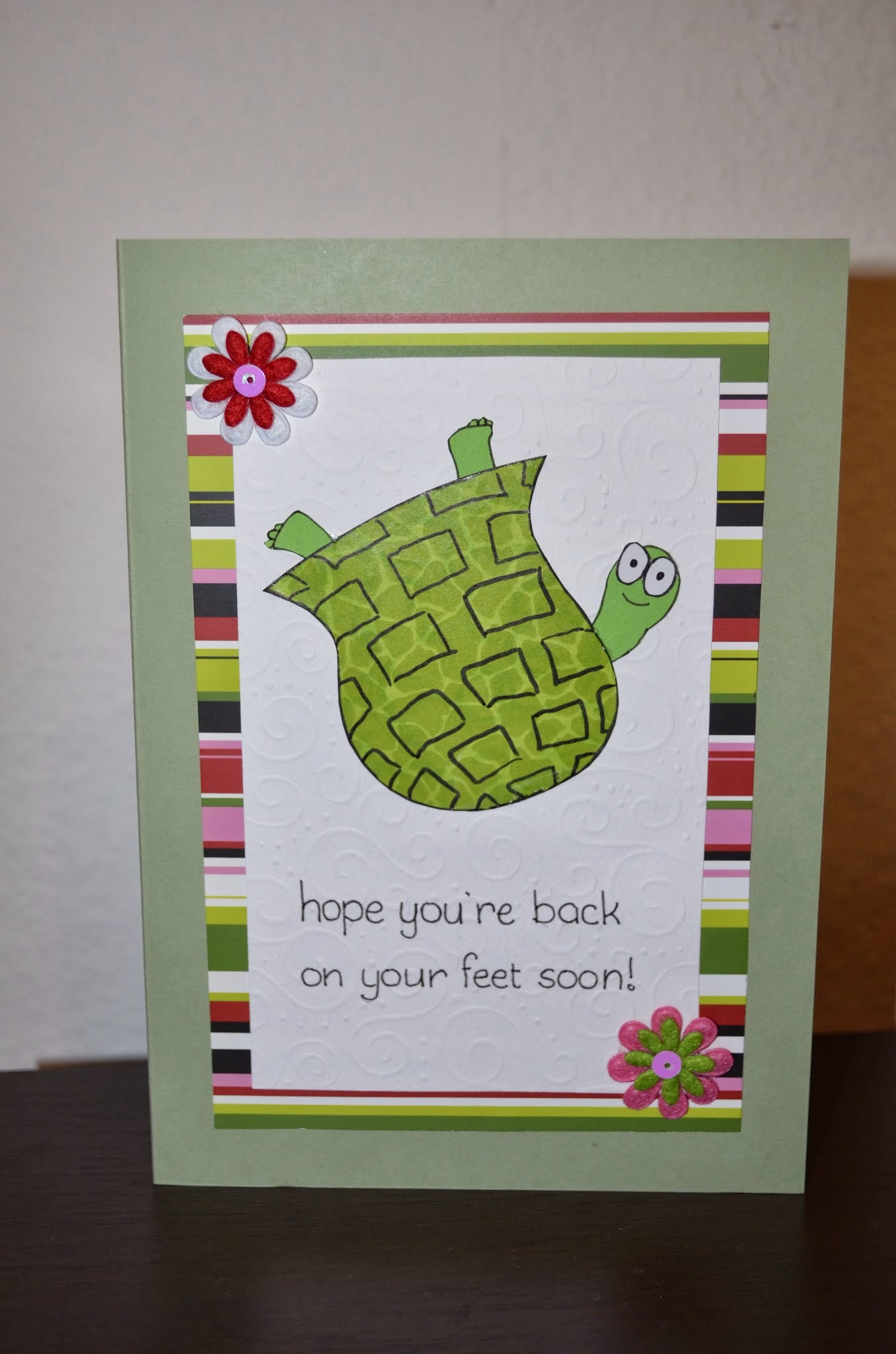 Turtle Get Well Soon Card ~ Stuff and Spice