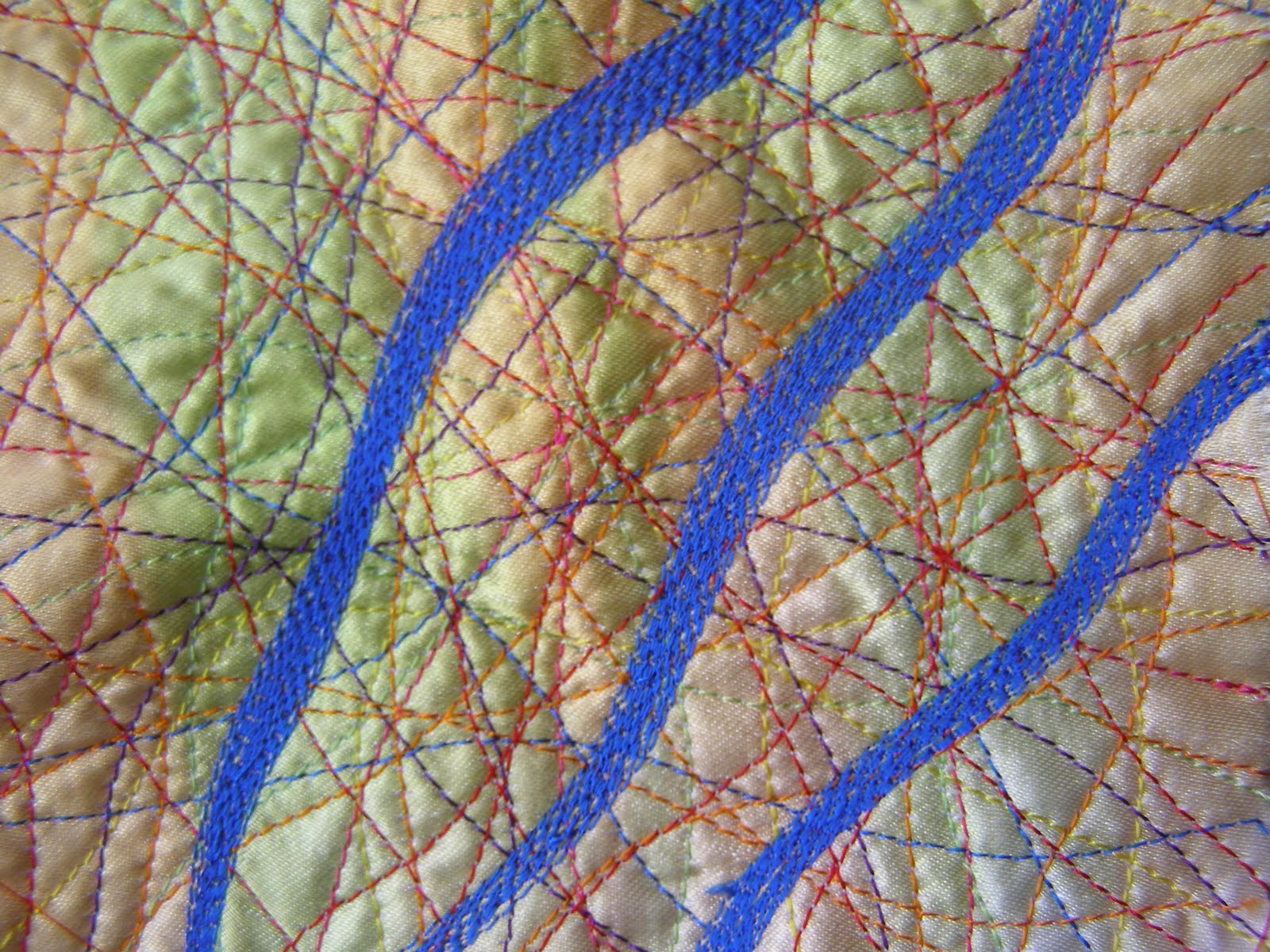 Liz Benjeddi Textile Art: Module 1 Chapter 3 straight stitch samples