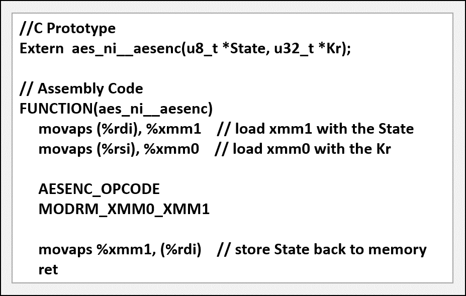 de7ec7ed's blog: The Intel Advanced Encryption Standard (AES) Extensions