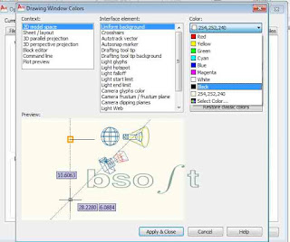Setting BackGround AutoCAD | Belajar Mudah AutoCAD