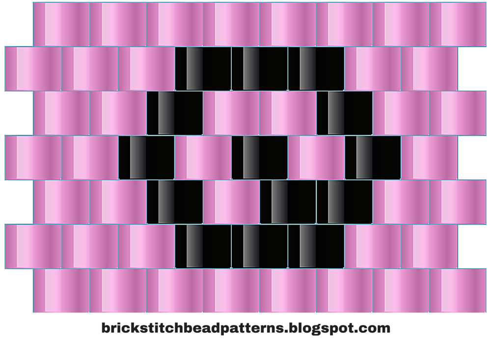 Brick Stitch Bead Patterns Journal: Q - Alphabet 1 Free Brick Stitch ...