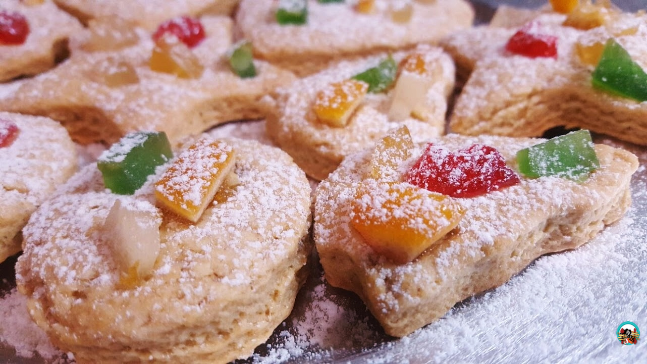 Galletas de vainilla con fruta confitada - ¡Huele Bien!